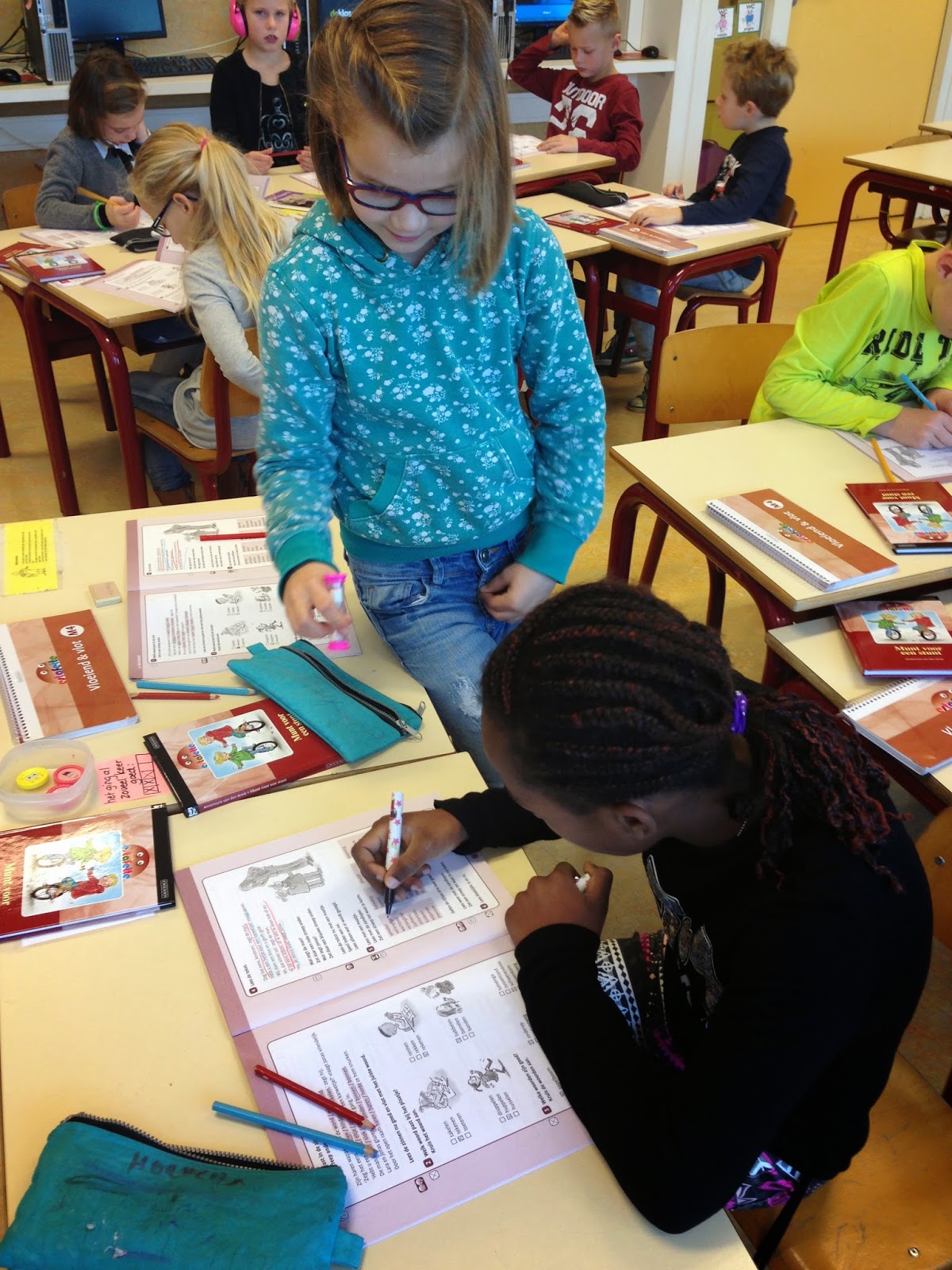 groep 4a: Zomaar een les lezen: Estafette
